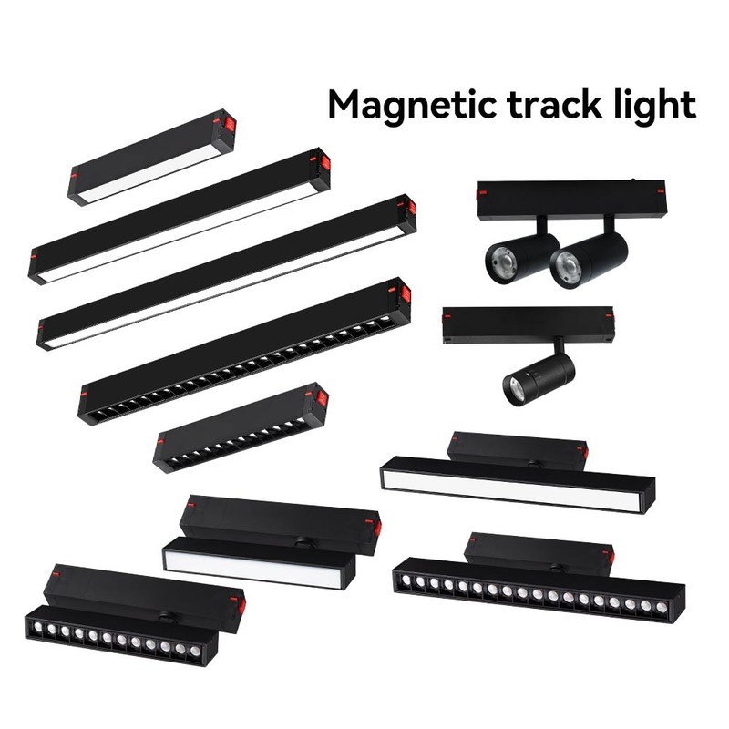 10W 20W Magnetic Track Living Room Grille Flood Light Track Light ...
