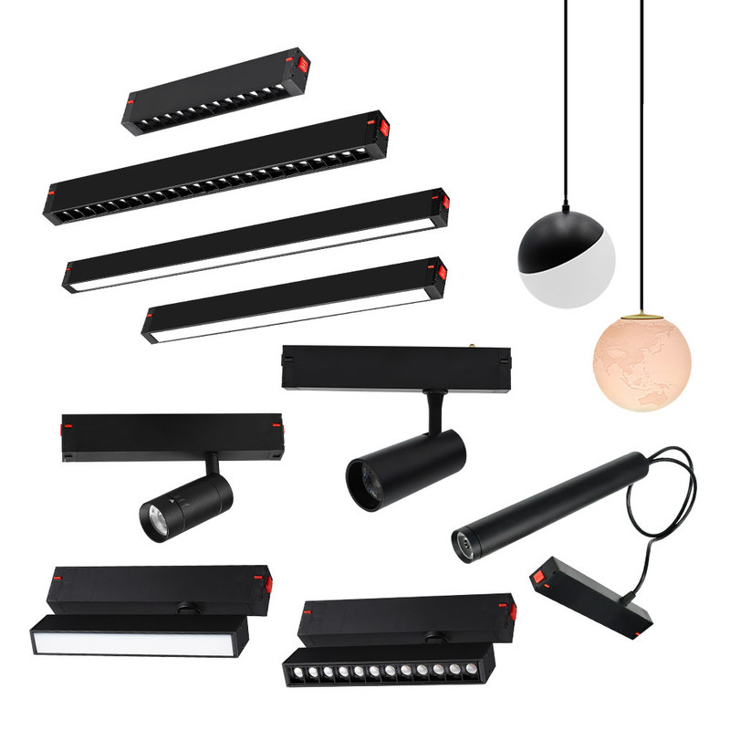 Smart Magnetic 10W 4000K Track Light Black Surface Mounted Magnetic ...