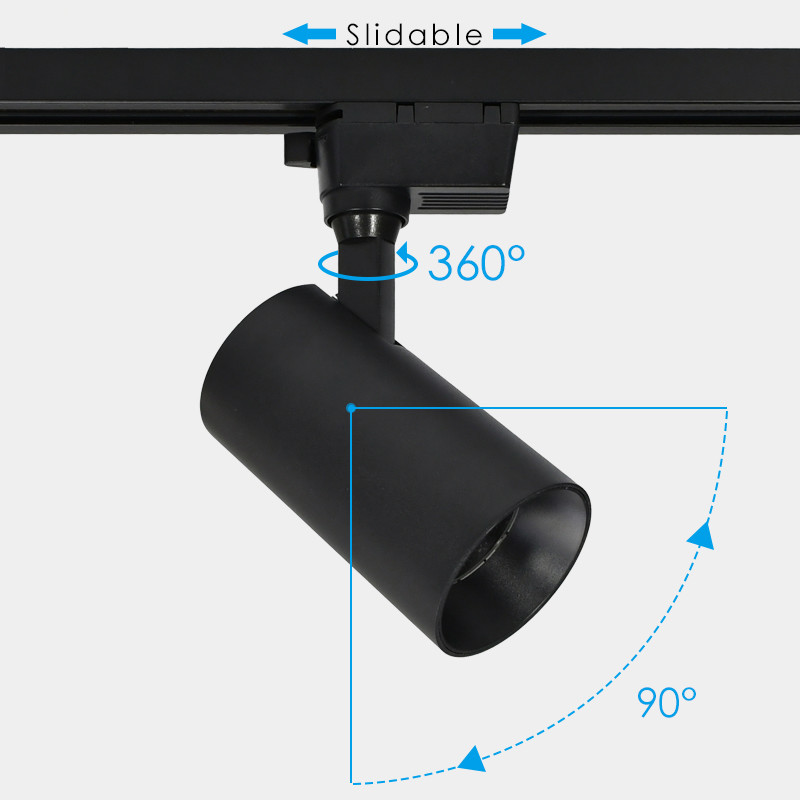 LED Track Light 12w / 24w / 32w For Commercial Supermarket