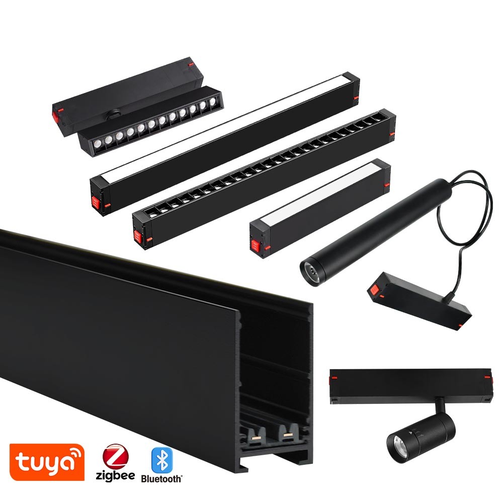 Embedded Magnetic Track Light Led Line Light Hanging Strip Spotlight