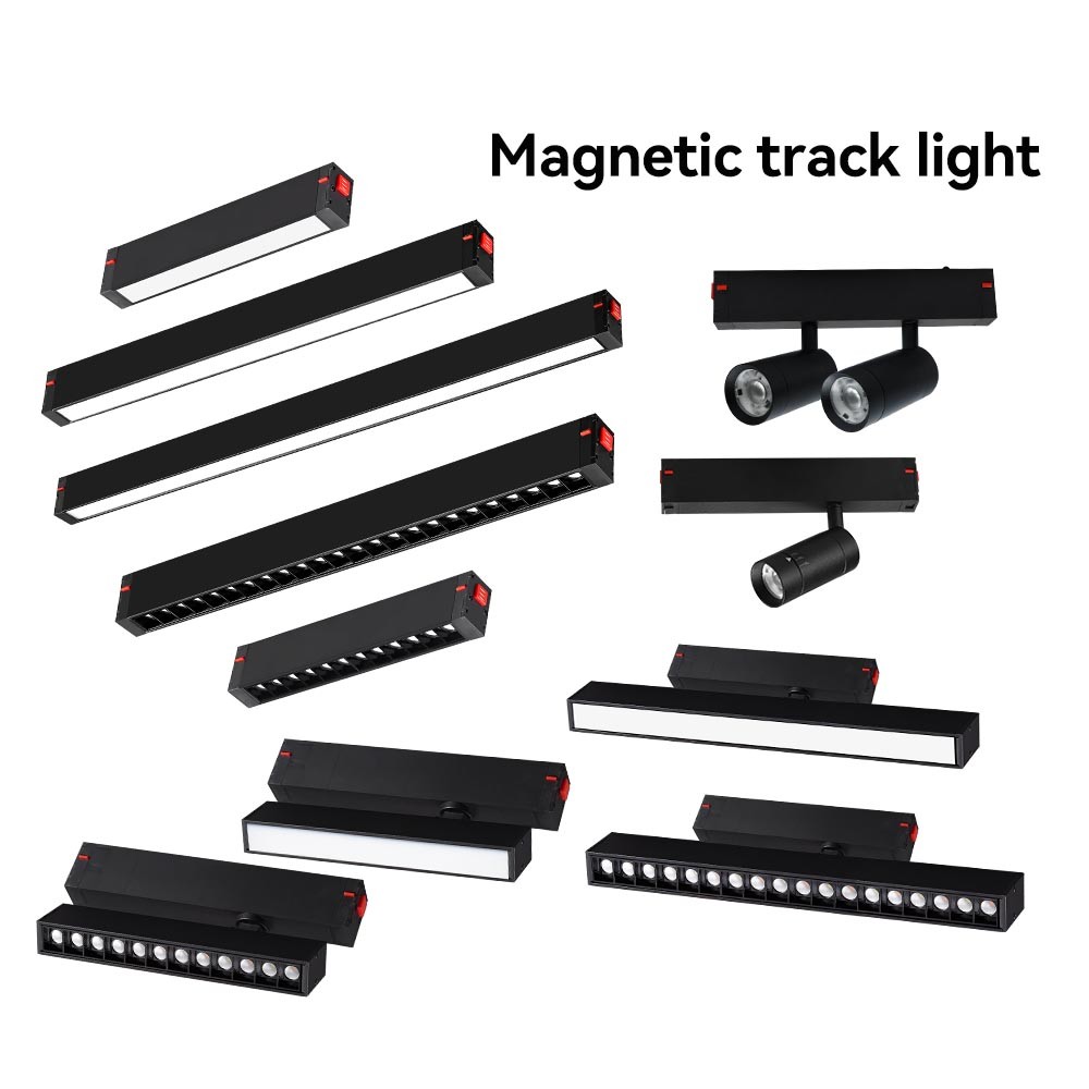 10W 20W Magnetic Track Living Room Grille Flood Light Track Light ...