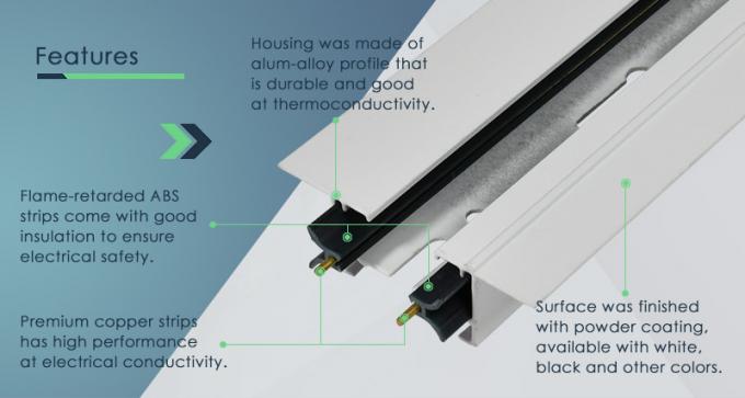 3m Track Lighting Rail System Spotlight Aluminum Track Rail